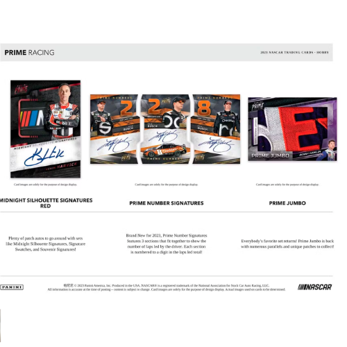 2023 Panini Prime Racing Hobby Box– Total Sports Cards