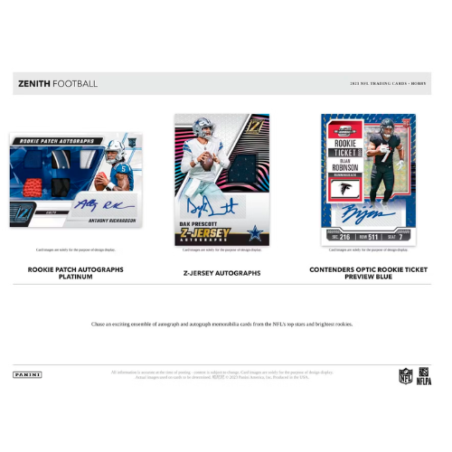 2023 Panini Zenith Football Hobby Box– Total Sports Cards