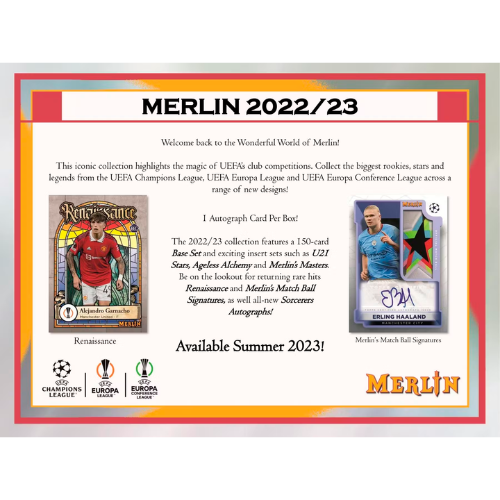2022/23 Topps UEFA Competitions Merlin Chrome Soccer Hobby Box– Total ...