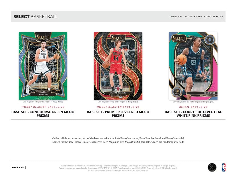 2024/25 Panini Select Basketball International Hobby Box ( Dragon Scal ...
